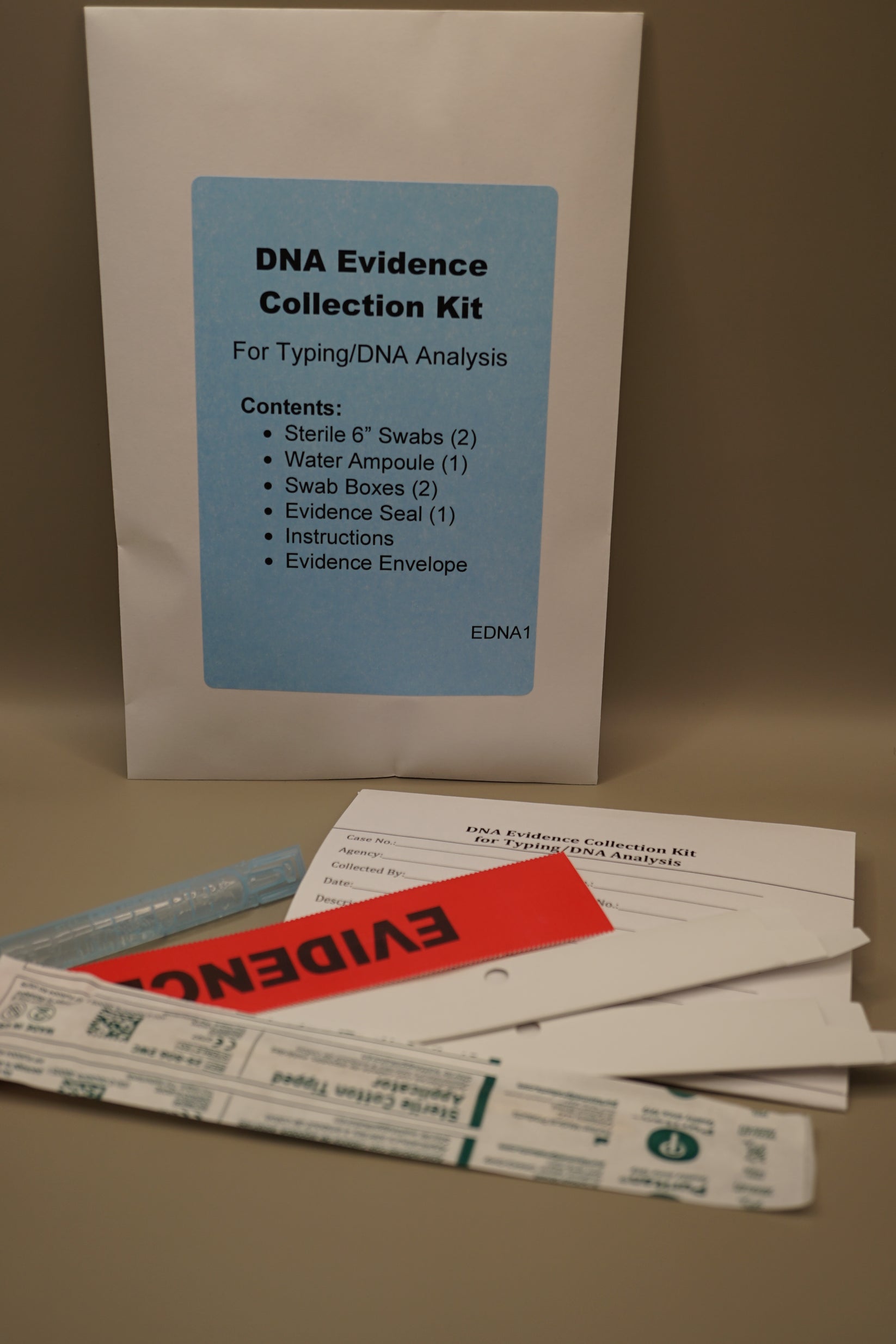 DNA Evidence Collection Kit for Typing/DNA Analysis – Pro Forensic Supplies